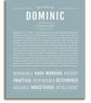 Dominic Personalized Name Meaning Art Prints – Name Stories