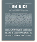 Dominick | Name Art Print – Name Stories
