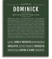 Dominick | Name Art Print – Name Stories