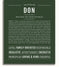 Don | Name Art Print – Name Stories