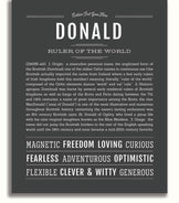 Donald | Name Art Print – Name Stories
