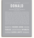 Donald | Name Art Print – Name Stories
