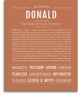 Donald | Name Art Print – Name Stories