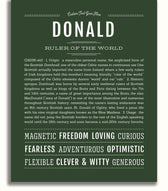 Donald | Name Art Print – Name Stories