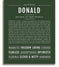 Donald | Name Art Print – Name Stories