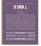 Donna | Name Art Print – Name Stories