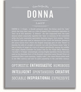 Donna | Name Art Print – Name Stories