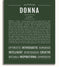 Donna | Name Art Print – Name Stories