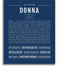 Donna | Name Art Print – Name Stories