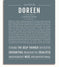 Doreen | Name Art Print – Name Stories