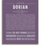 Dorian Personalized Name Meaning Art Prints – Name Stories