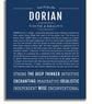 Dorian | Name Art Print – Name Stories