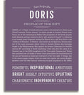 Doris | Name Art Print – Name Stories