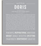 Doris | Name Art Print – Name Stories