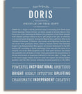Doris | Name Art Print – Name Stories