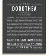 Dorothea | Name Art Print – Name Stories