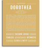 Dorothea | Name Art Print – Name Stories