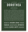 Dorothea | Name Art Print – Name Stories