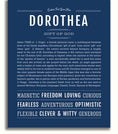 Dorothea | Name Art Print – Name Stories