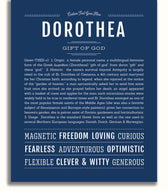 Dorothea | Name Art Print – Name Stories