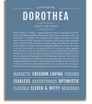 Dorothea | Name Art Print – Name Stories