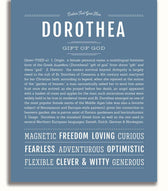 Dorothea | Name Art Print – Name Stories