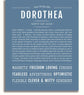 Dorothea | Name Art Print – Name Stories