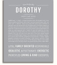 Dorothy | Name Art Print – Name Stories
