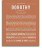 Dorothy | Name Art Print – Name Stories