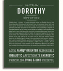 Dorothy | Name Art Print – Name Stories