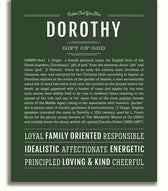 Dorothy | Name Art Print – Name Stories