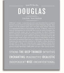Douglas | Name Art Print – Name Stories
