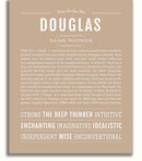 Douglas | Name Art Print – Name Stories
