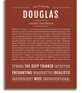 Douglas | Name Art Print – Name Stories