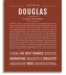 Douglas | Name Art Print – Name Stories