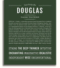 Douglas | Name Art Print – Name Stories