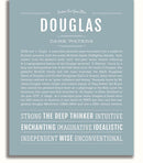 Douglas | Name Art Print – Name Stories