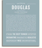 Douglas | Name Art Print – Name Stories