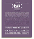Drake | Name Art Print – Name Stories