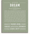 Dream Personalized Name Meaning Art Prints – Name Stories