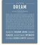 Dream | Name Art Print – Name Stories