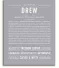Drew (male) | Name Art Print – Name Stories