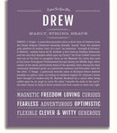 Drew (male) | Name Art Print – Name Stories