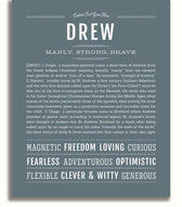 Drew (male) | Name Art Print – Name Stories