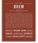 Drew (male) | Name Art Print – Name Stories