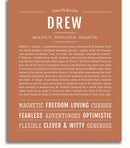 Drew (male) | Name Art Print – Name Stories