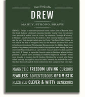 Drew (male) | Name Art Print – Name Stories