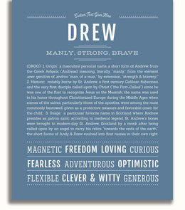 Drew (male) | Name Art Print – Name Stories