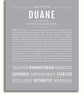 Duane | Name Art Print – Name Stories