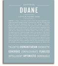 Duane | Name Art Print – Name Stories